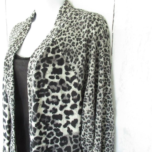 Umgee | Sweaters | Umgee Duster Cardigan Sweater Leopard Animal Print ...